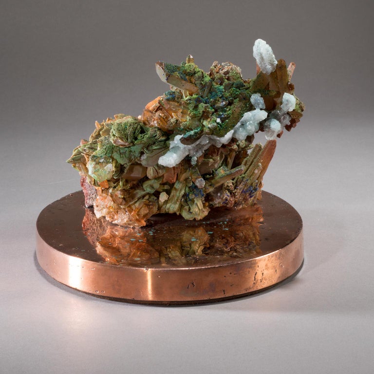 Studio Greytak 'Malachite and Quartz on Copper Base' Red Quartz and ...