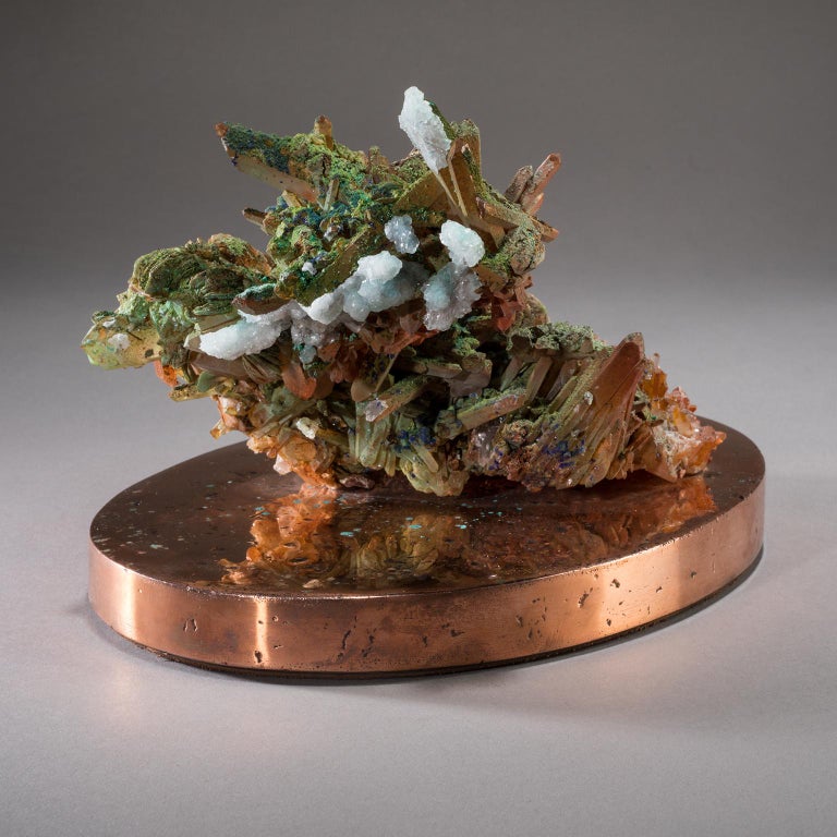 Studio Greytak 'Malachite and Quartz on Copper Base' Red Quartz and ...
