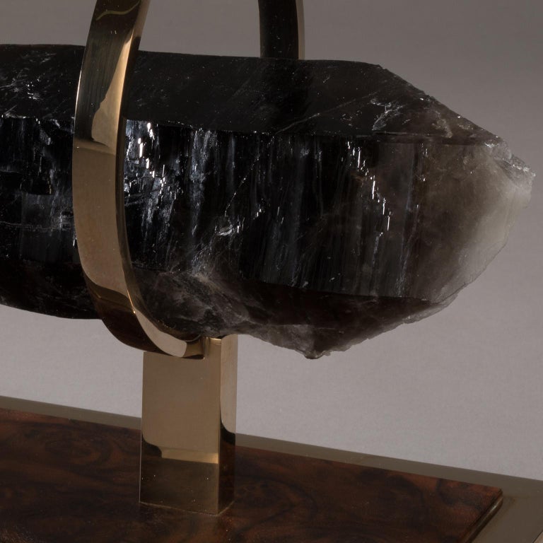 Studio Greytak 'Olympus 1' Smoky Quartz, Mirror Polished Bronze, and ...