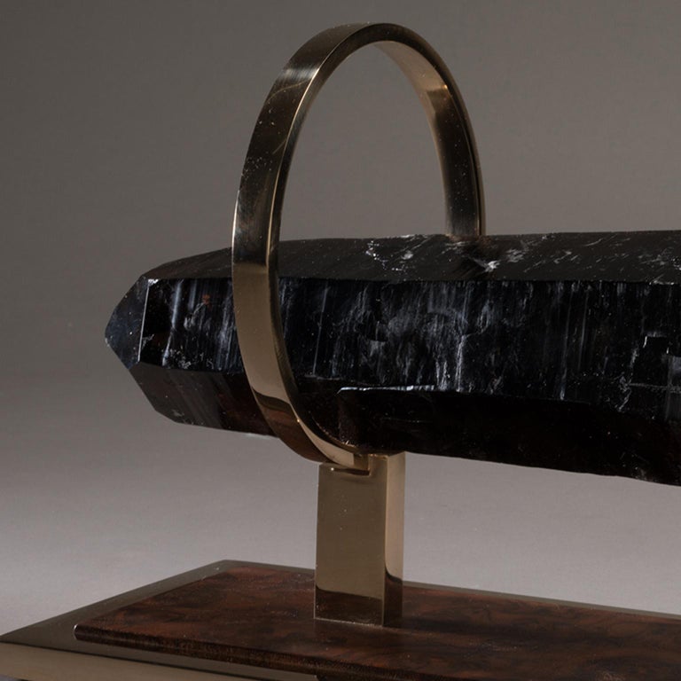 Studio Greytak 'Olympus 1' Smoky Quartz, Mirror Polished Bronze, and ...