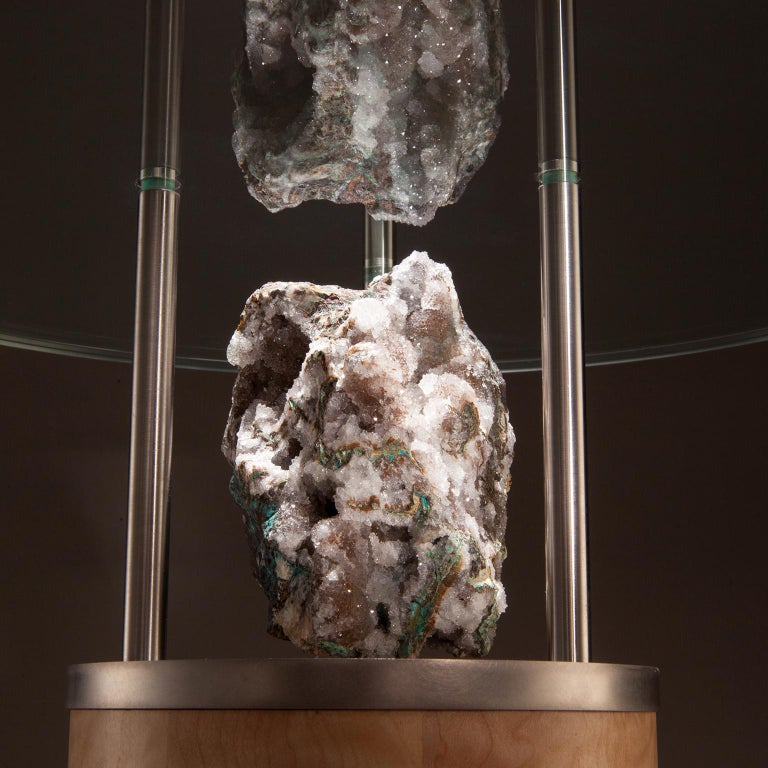 Studio Greytak 'Peekaboo Table 6' Quartz, Chalcedony, Maple and ...