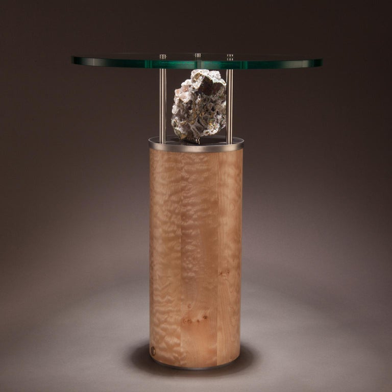 Studio Greytak 'Peekaboo Table 6' Quartz, Chalcedony, Maple and ...