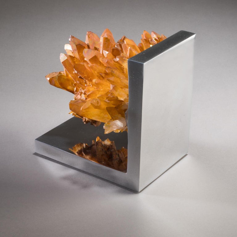 Studio Greytak 'Rusty Quartz on Aluminum Base' Natural Quartz and Cast ...