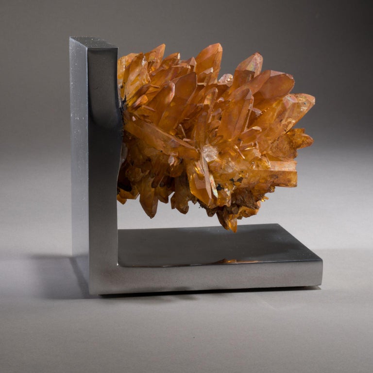 Studio Greytak 'Rusty Quartz on Aluminum Base' Natural Quartz and Cast ...