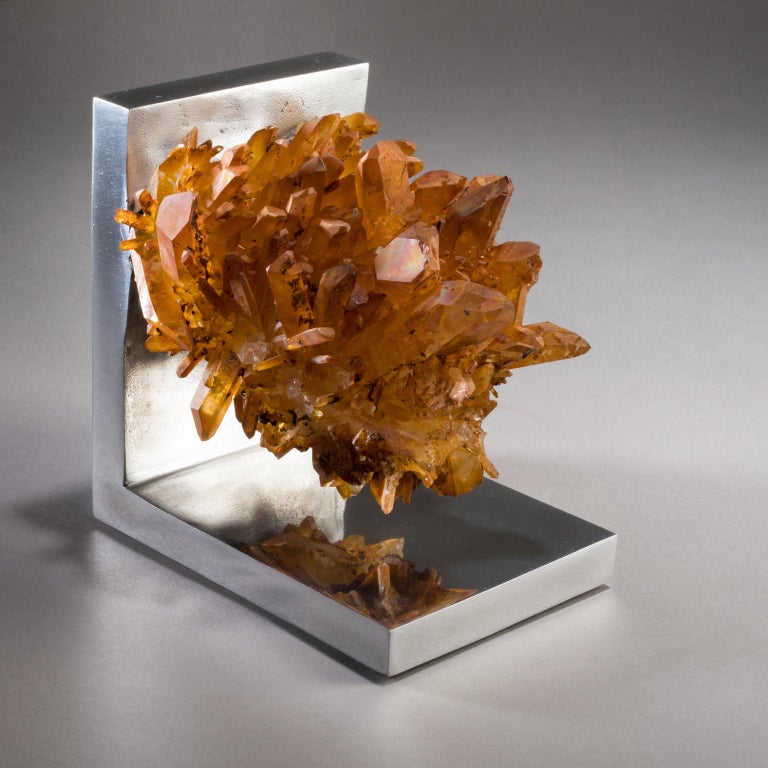Studio Greytak 'Rusty Quartz on Aluminum Base' Natural Quartz and Cast ...