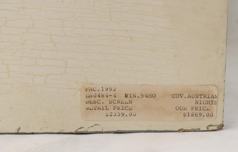 Studio Made Art Decorated Lacquered 4-Panel Room Divider Screen For ...