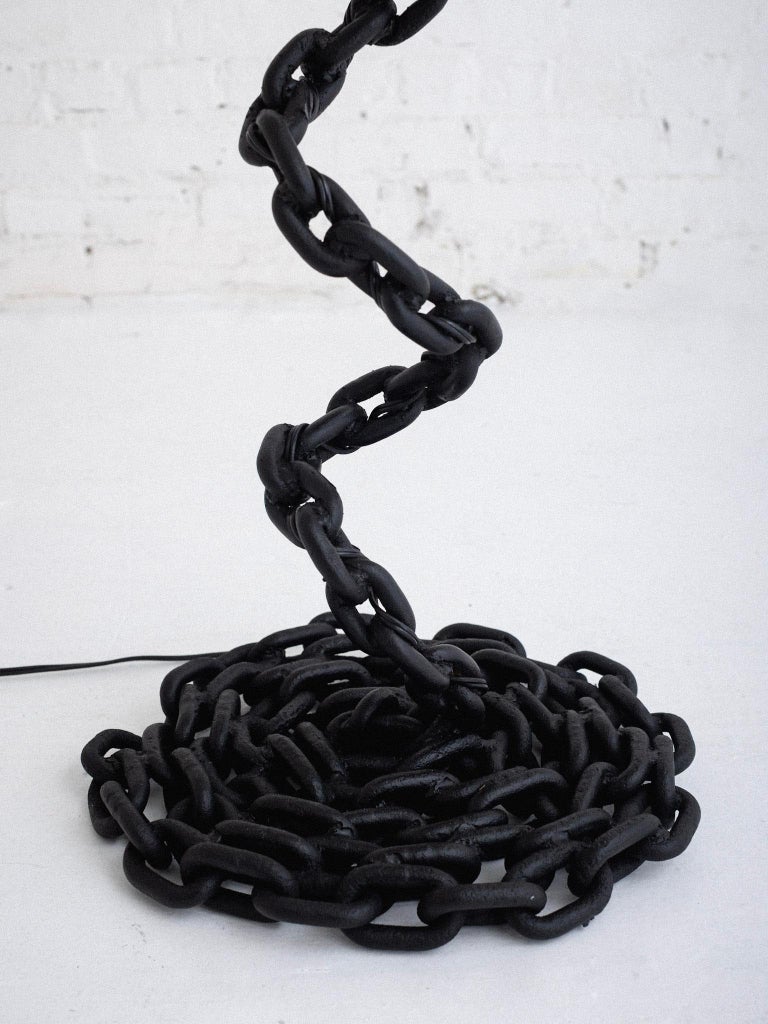 Studio Made Chain Link Floorlamp For Sale at 1stDibs