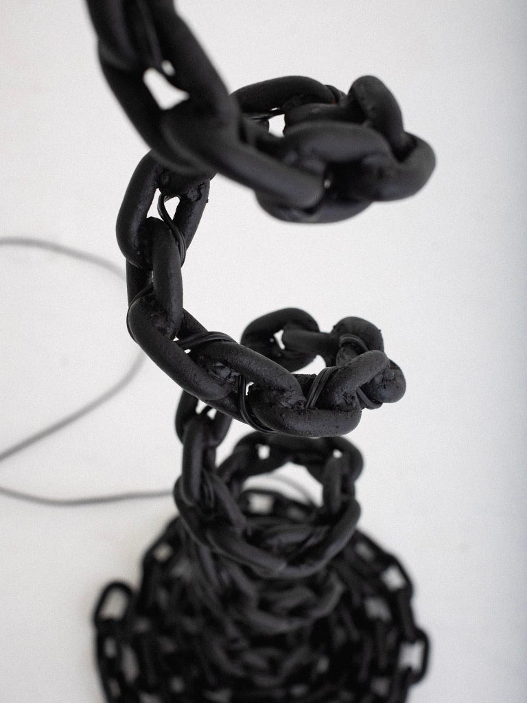 Studio Made Chain Link Floorlamp For Sale at 1stDibs