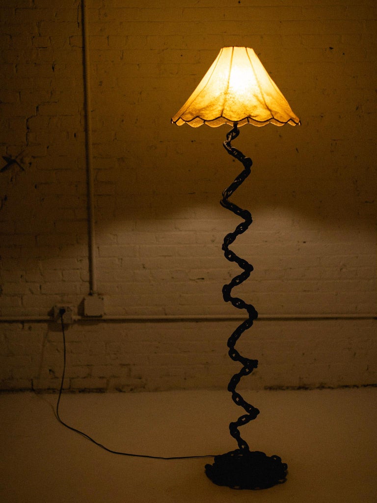 Studio Made Chain Link Floorlamp For Sale at 1stDibs