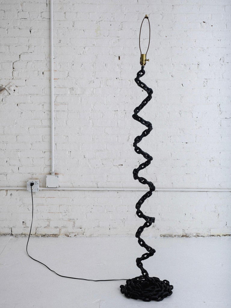 Studio Made Chain Link Floorlamp For Sale at 1stDibs