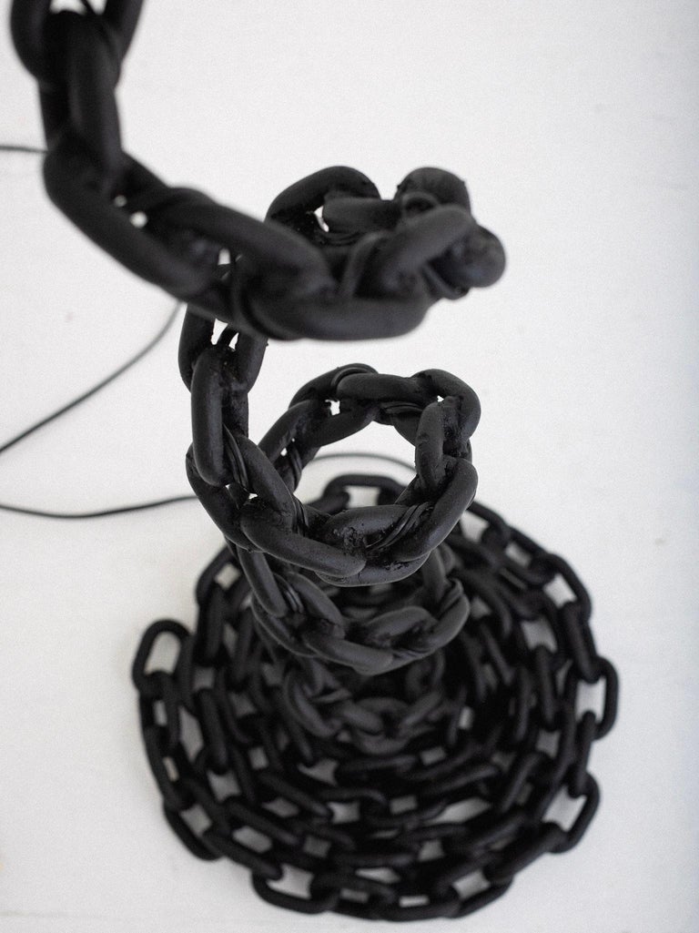 Studio Made Chain Link Floorlamp For Sale at 1stDibs