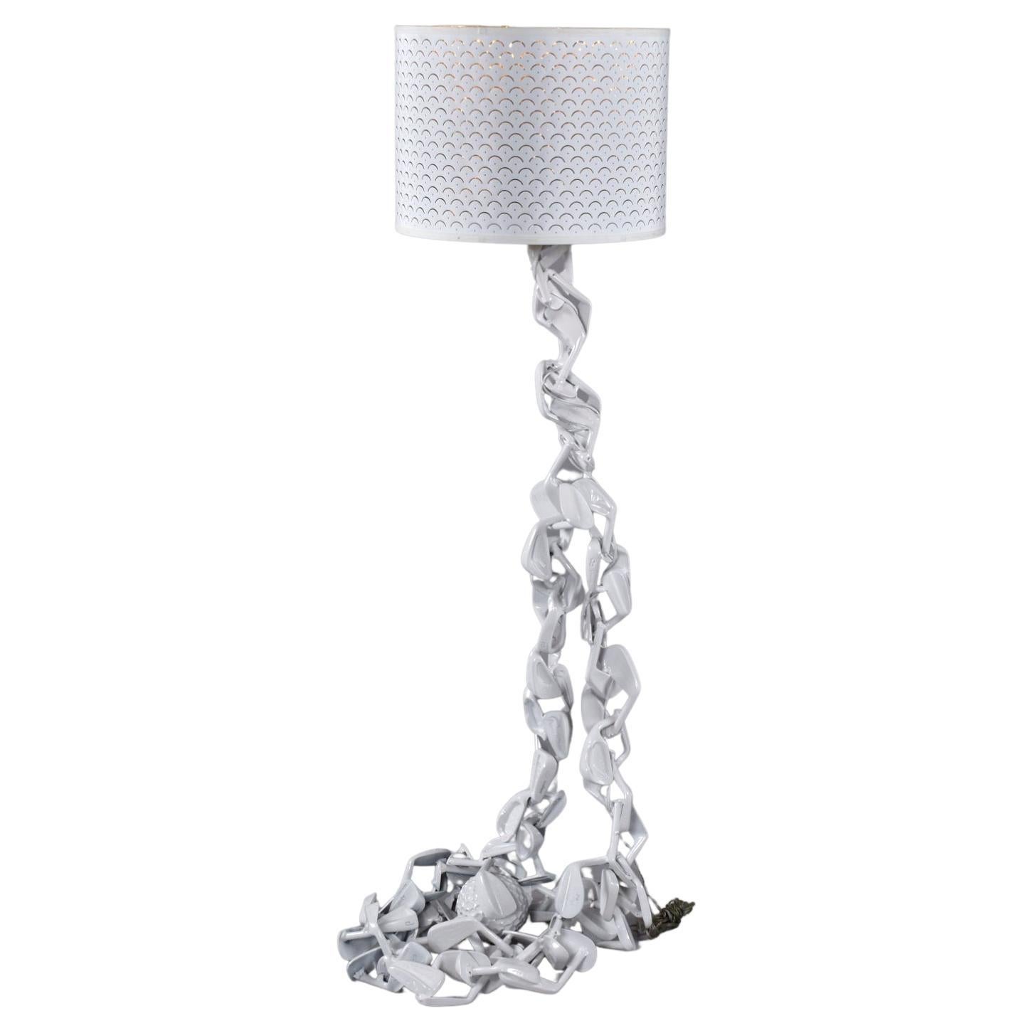 Studio Made Golf Club Floor Lamp Pop Art Sculpture For Sale at 1stDibs