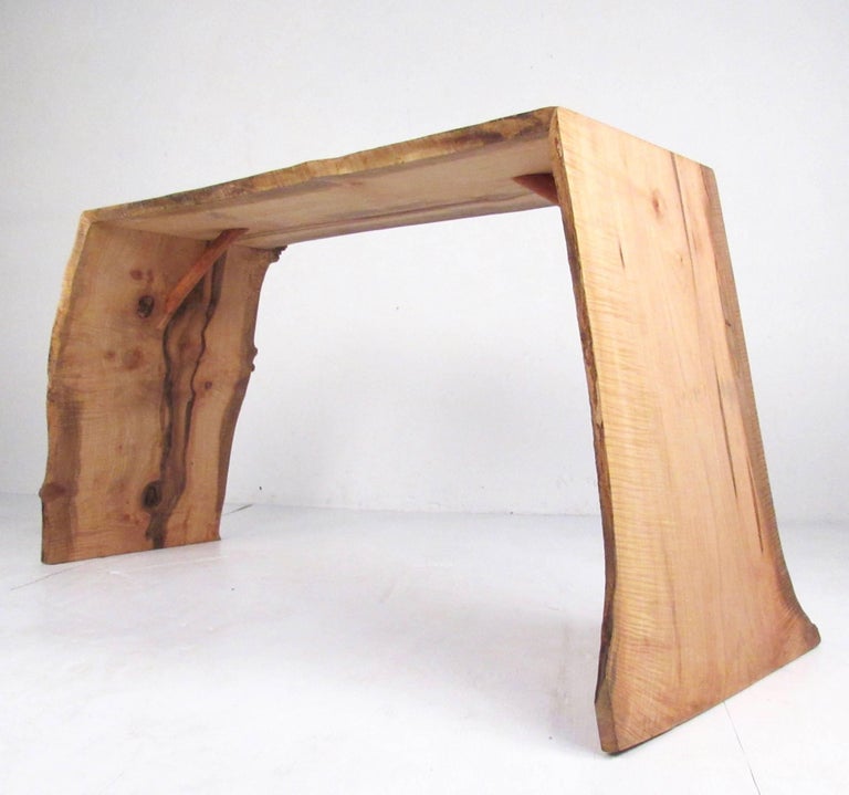 Studio Made Live Edge Console or Desk at 1stDibs