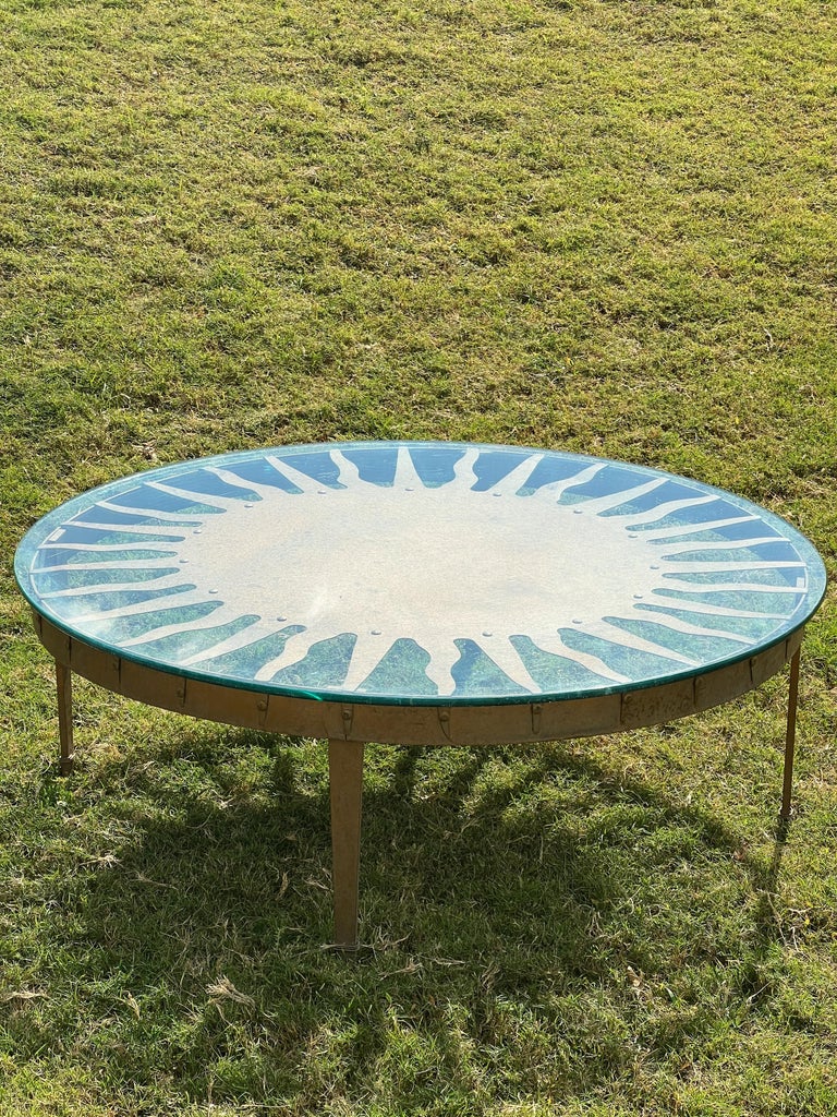 Studio Made Mexican Sun Indoor Outdoor Coffee Table For Sale at 1stDibs