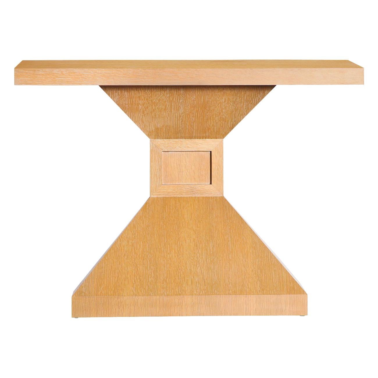 Studio Made Beautiful 2-Tier Console Table in Hand Chipped Glass, 1950s ...