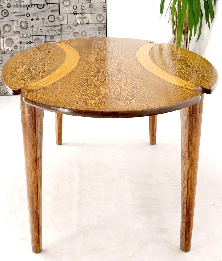 Studio Made Sculptural Legs Oval Shape Dining Table on Tapered Legs For ...