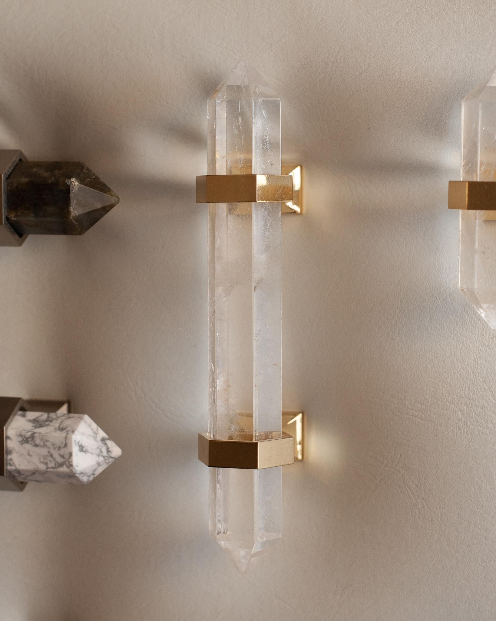 Studio Maison Nurita Clear Quartz / Rock Crystal Stone Cabinet Pull For ...