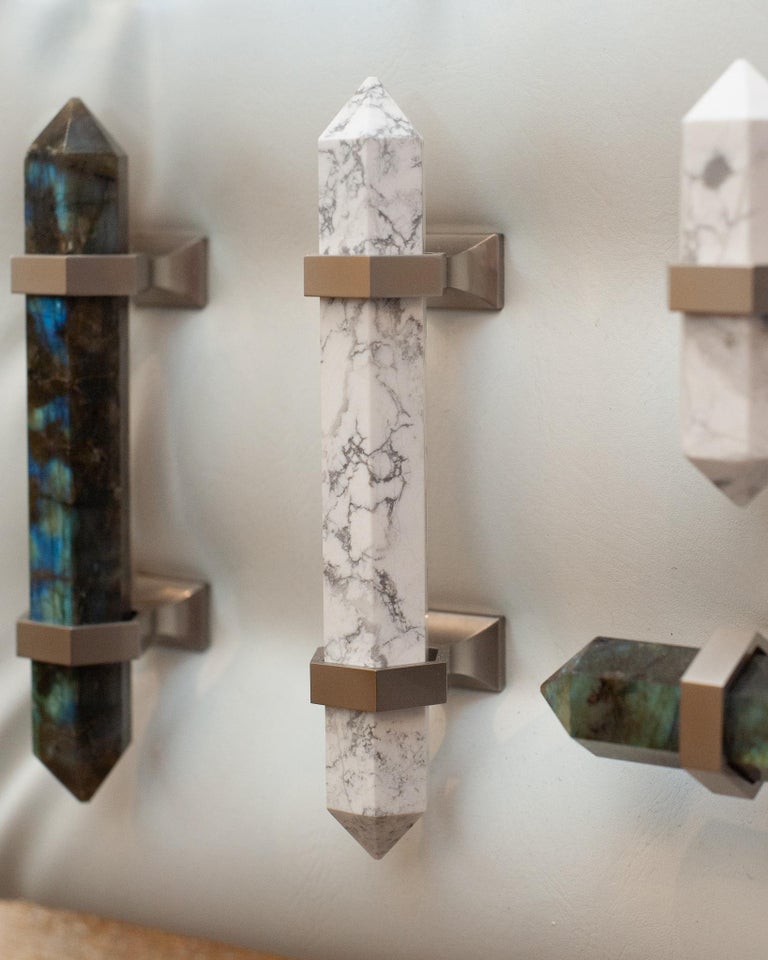 Studio Maison Nurita Howlite Stone Cabinet Pull For Sale at 1stDibs