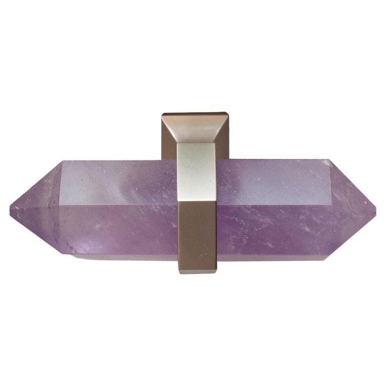 Studio Maison Nurita Amethyst Stone Cabinet Pull For Sale at 1stDibs