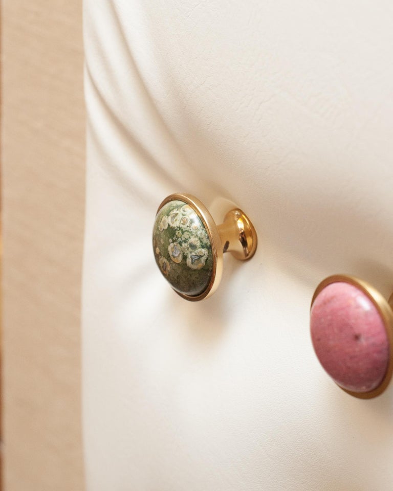 Studio Maison Nurita Green Jasper Cabinet Knob For Sale at 1stDibs
