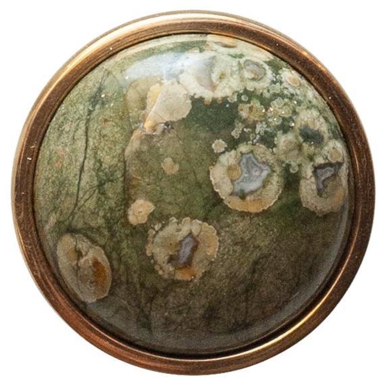 Studio Maison Nurita Green Jasper Cabinet Knob For Sale at 1stDibs
