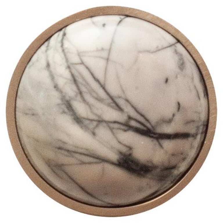 Studio Maison Nurita Grey Jasper Cabinet Knob For Sale at 1stDibs
