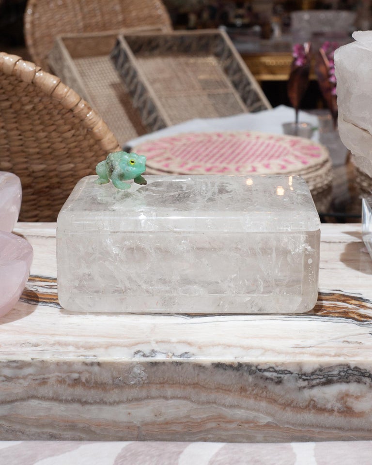 Studio Maison Nurita Large Clear Quartz / Rock Crystal Box with ...