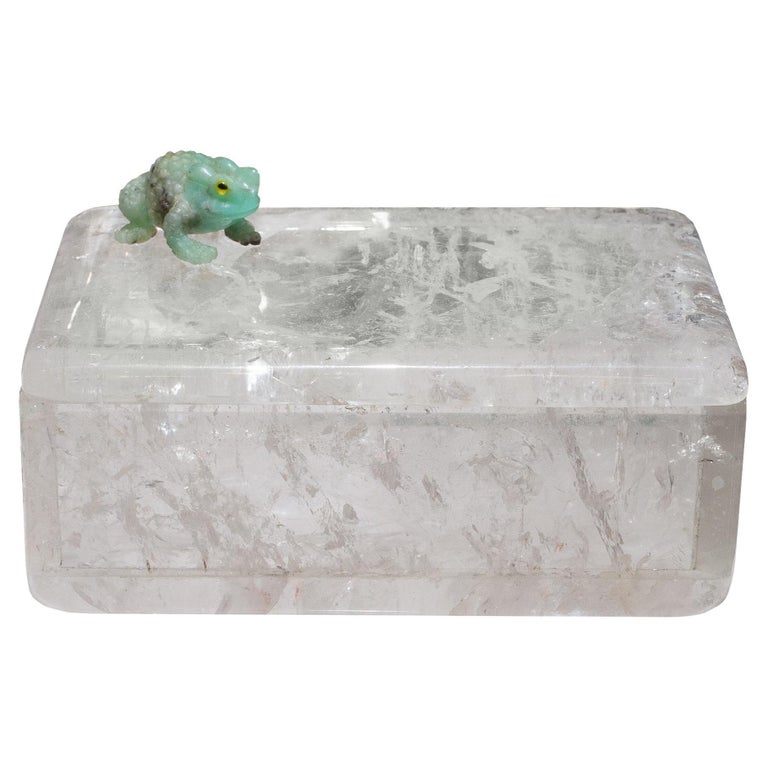 Studio Maison Nurita Large Clear Quartz / Rock Crystal Box with ...