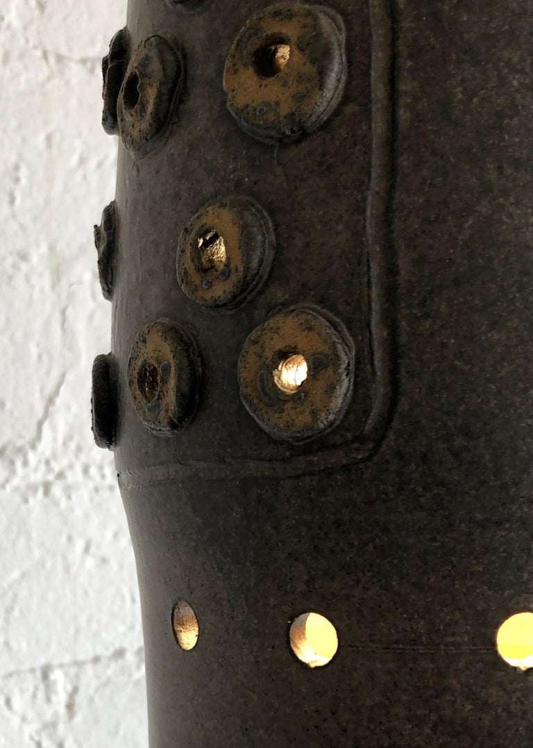 Studio Pottery Ceramic Pendant Light For Sale at 1stDibs