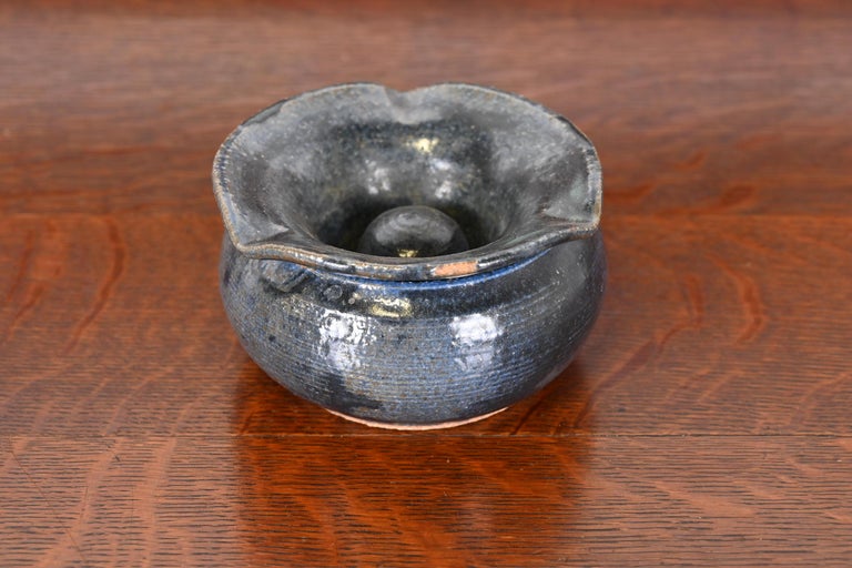 Studio Pottery Glazed Ceramic Ash Tray For Sale at 1stDibs