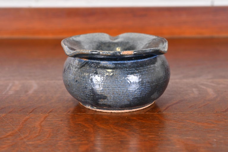 Studio Pottery Glazed Ceramic Ash Tray For Sale at 1stDibs