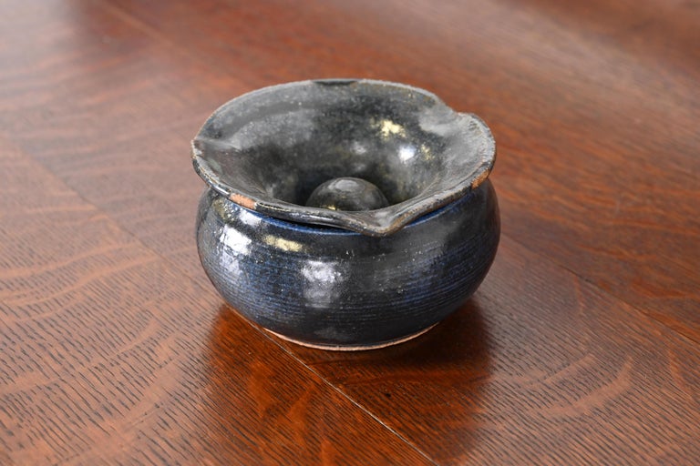Studio Pottery Glazed Ceramic Ash Tray For Sale at 1stDibs