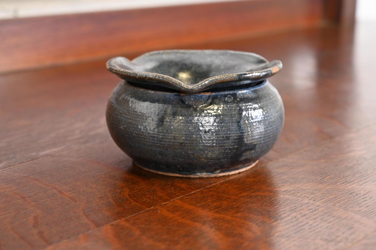 Studio Pottery Glazed Ceramic Ash Tray For Sale at 1stDibs
