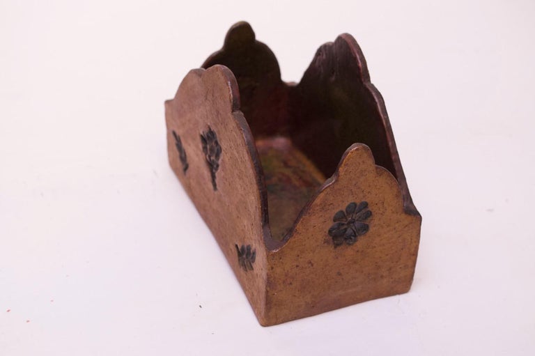 Studio Pottery Incised Stoneware Box Signed "Polk 70" For Sale at 1stDibs