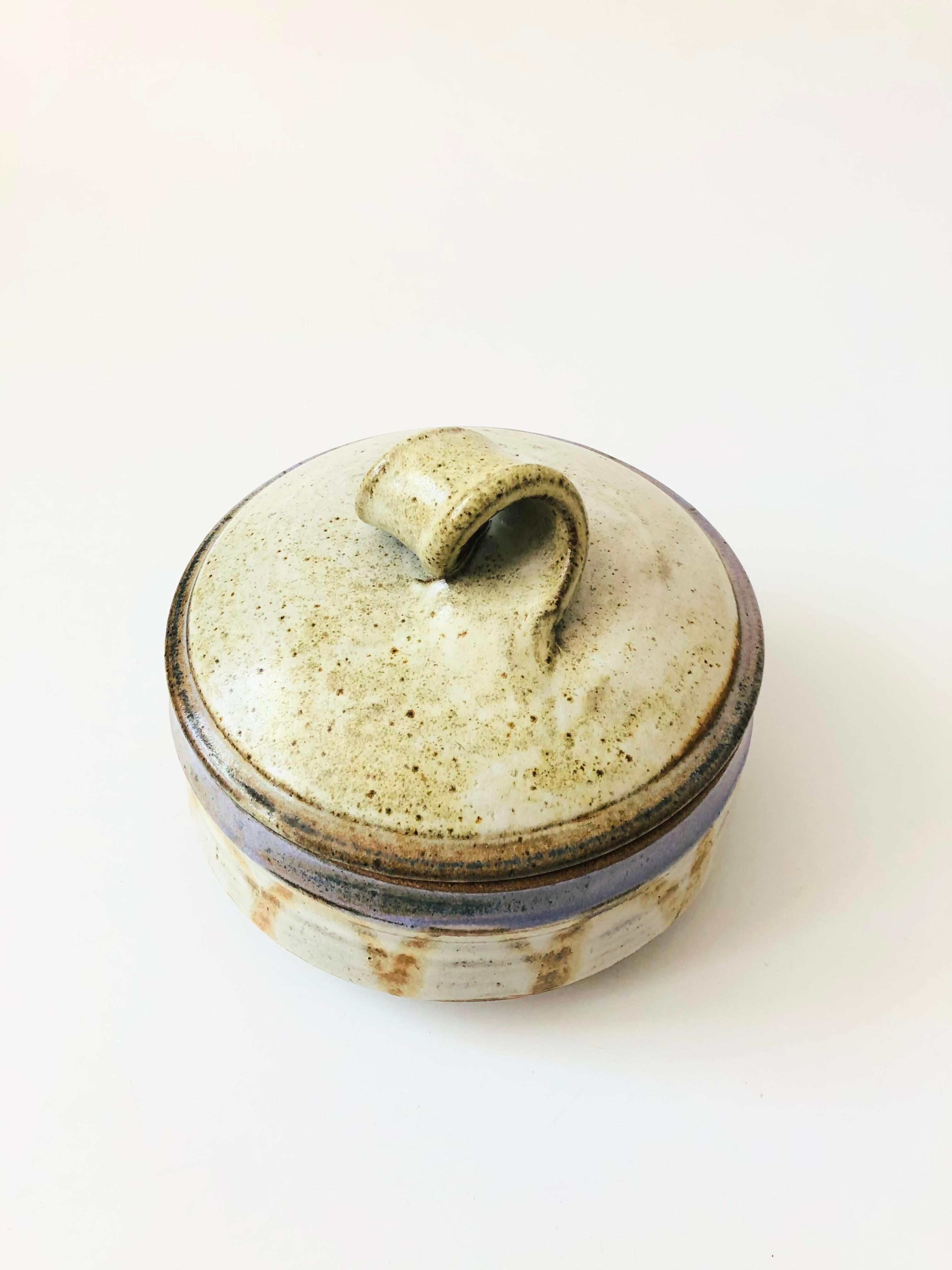 Studio Pottery Lidded Serving Bowl at 1stDibs