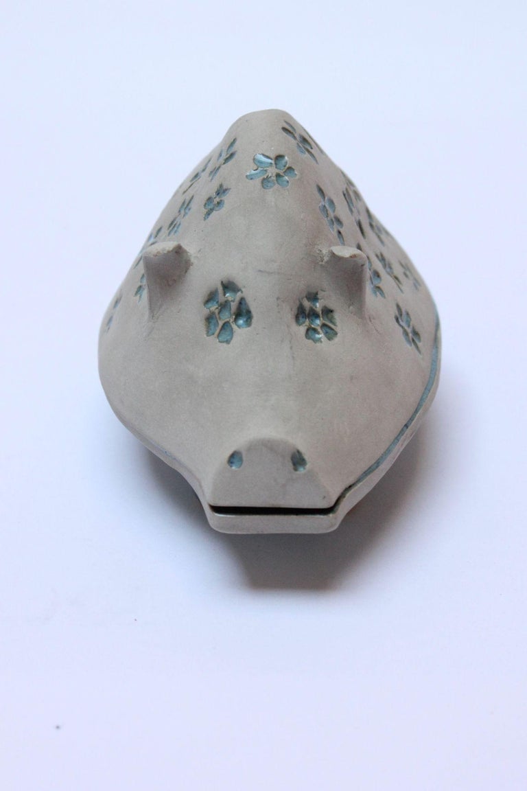 Studio Pottery Piggy Bank by David Gil and Yusuke Aida for Bennington ...