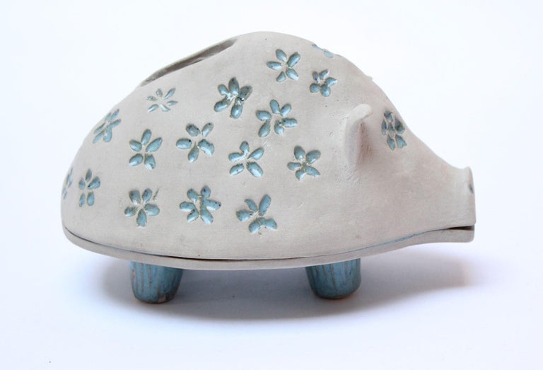 Studio Pottery Piggy Bank by David Gil and Yusuke Aida for Bennington ...