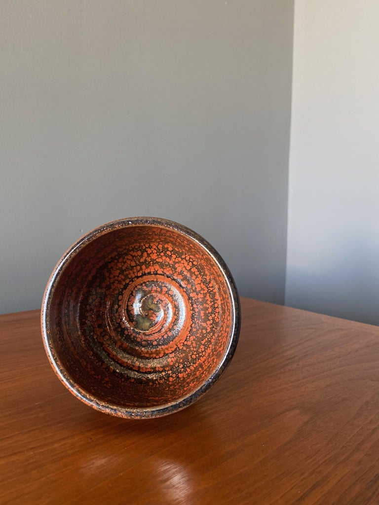 Studio Pottery Signed Bowl, circa 1980 For Sale at 1stDibs