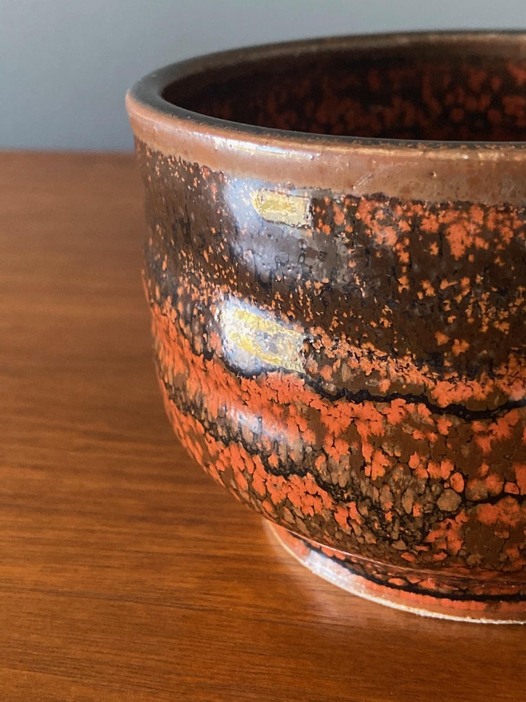 Studio Pottery Signed Bowl, circa 1980 For Sale at 1stDibs