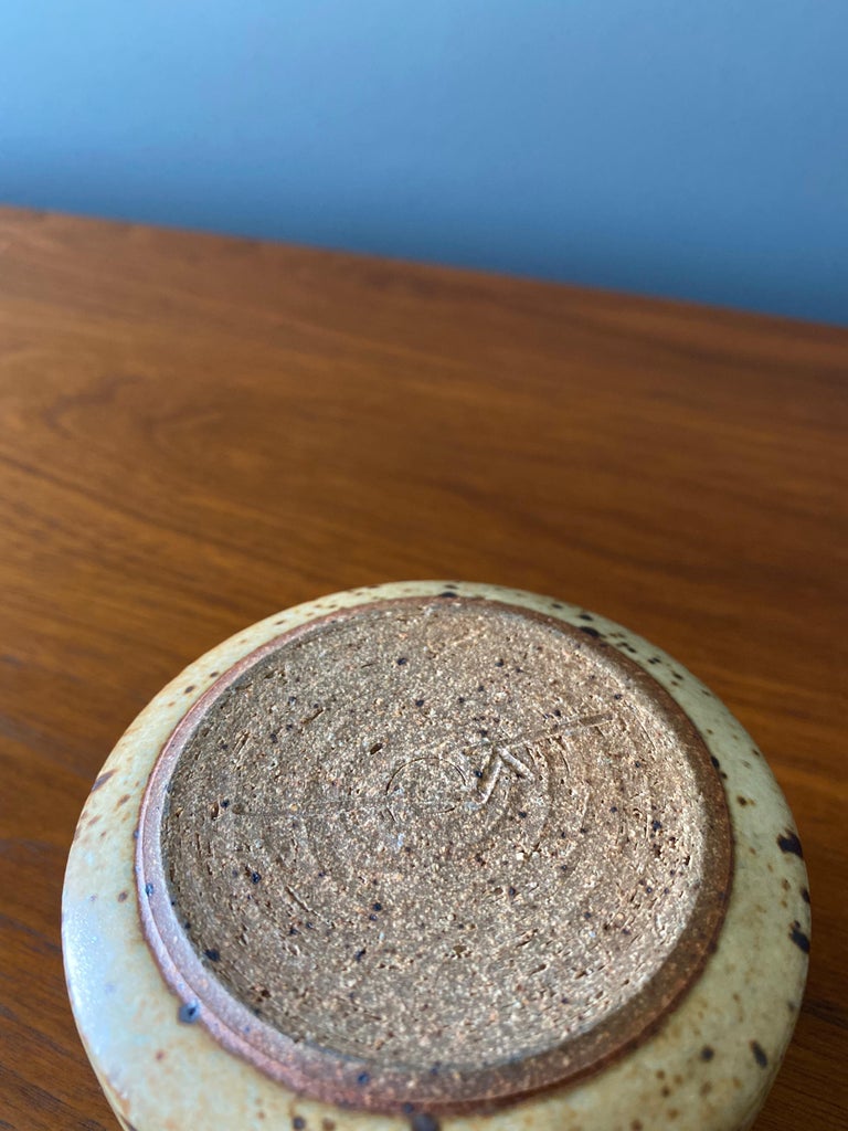 Studio Pottery Signed Weed Pot / Vase, circa 1970 For Sale at 1stDibs