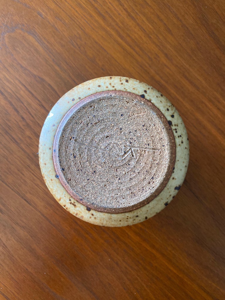 Studio Pottery Signed Weed Pot / Vase, circa 1970 For Sale at 1stDibs