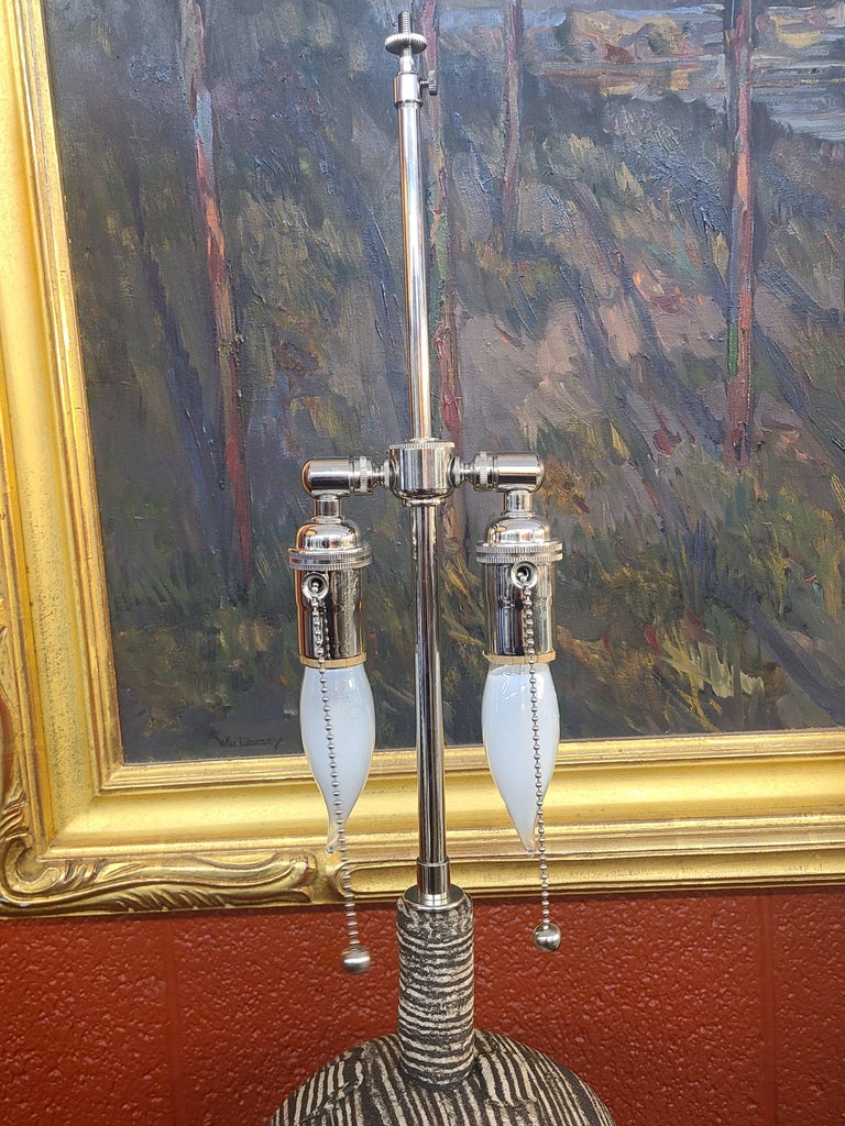 Studio Pottery Table Lamp by Lewis Trimble For Sale at 1stDibs