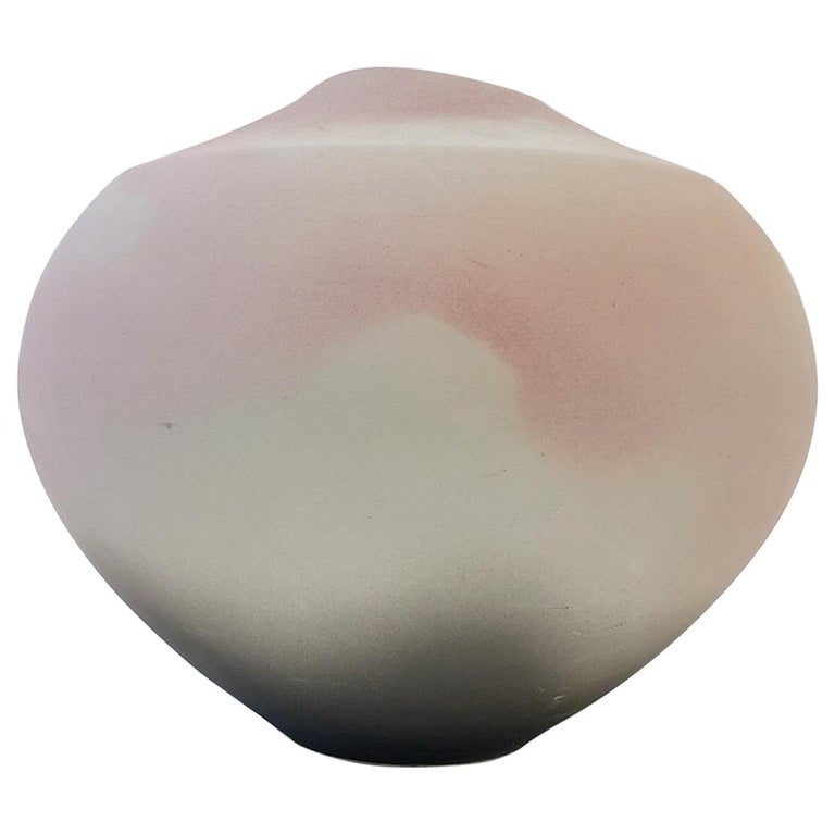Studio Raku Ceramic Vase by Garry Ubben for Steve Chase For Sale at 1stDibs