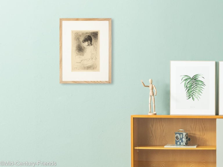 Study of A Boy by Louis Bastin etching on paper For Sale at 1stDibs