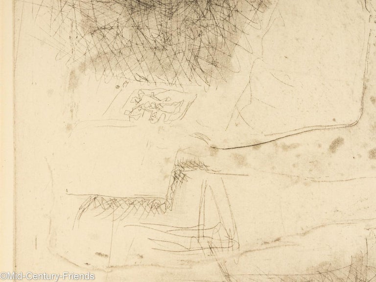 Study of A Boy by Louis Bastin etching on paper For Sale at 1stDibs