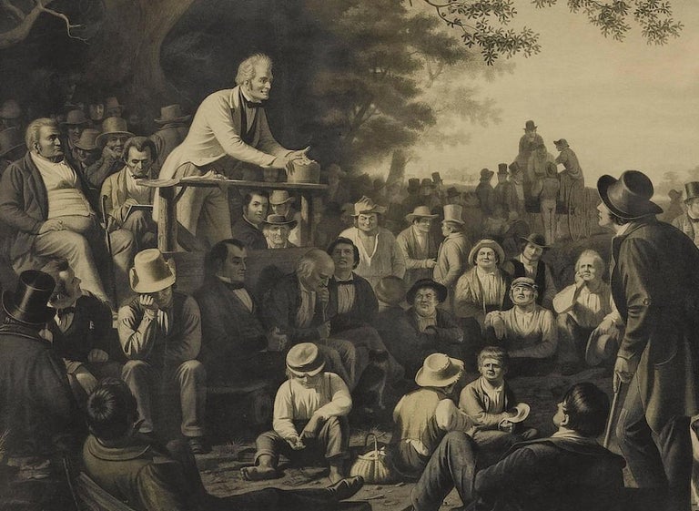"Stump Speaking" First Edition Engraving After George Caleb Bingham ...