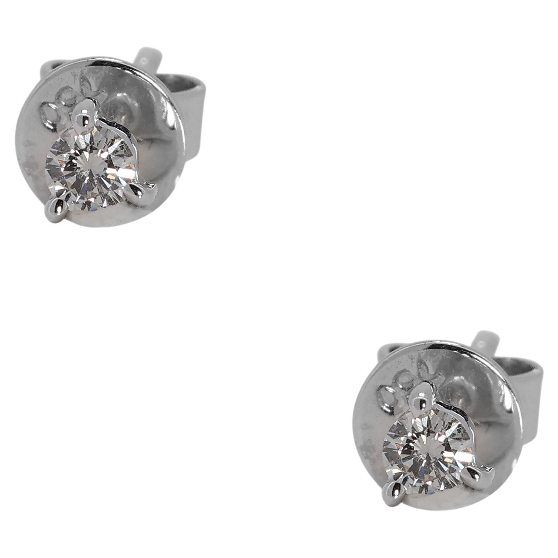 Beautiful 2 carats and 38 points Natural Diamond Earring in 10K Three ...