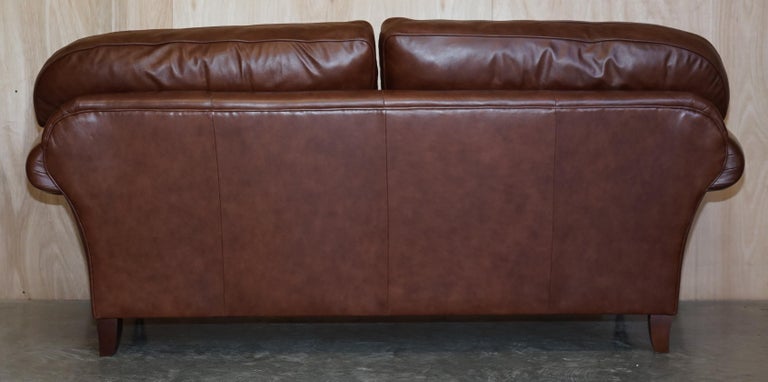 Stunning 1 of 2 Very Large Heritage Brown Leather Laura Ashley Mortimer ...
