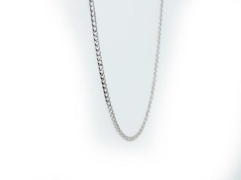 Stunning 14K Natural White Gold Chain at 1stDibs