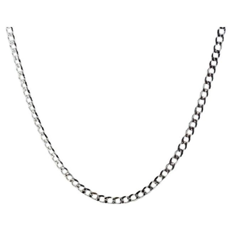 Stunning 14K Natural White Gold Chain at 1stDibs